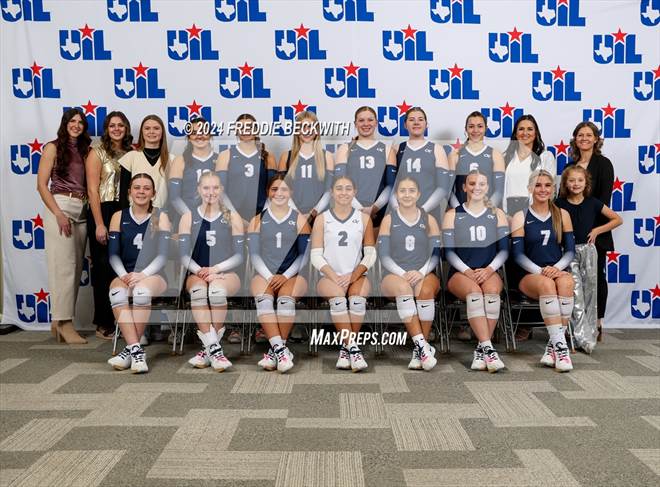 Photo 1 in the Goliad vs. Bushland (UIL 3A Volleyball Division I Final ...