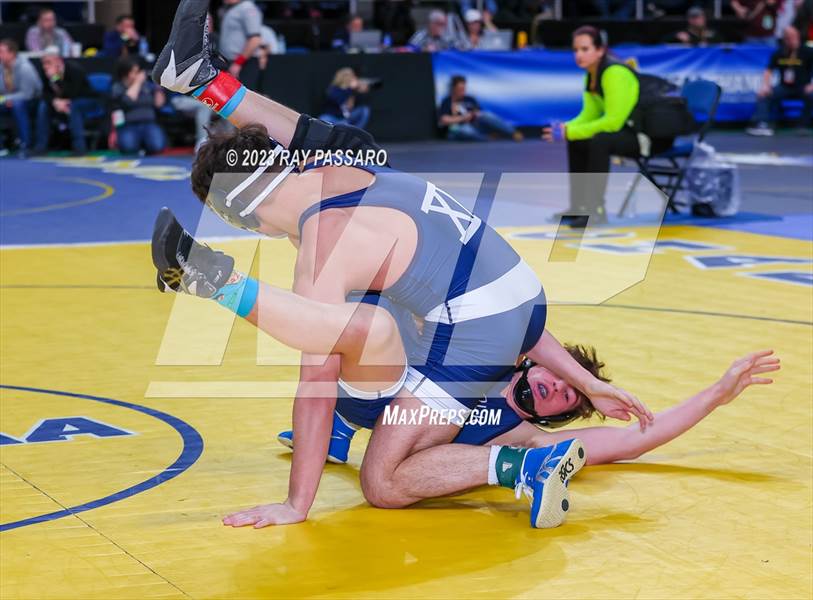 Photo 1 in the NYSPHSAA Wrestling Championships Quarter Finals 132 lbs ...
