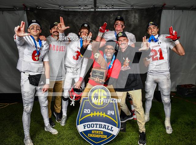 Photo 38 in the Carmel (CIF State DIV 5 AA Championship Trophy Award ...