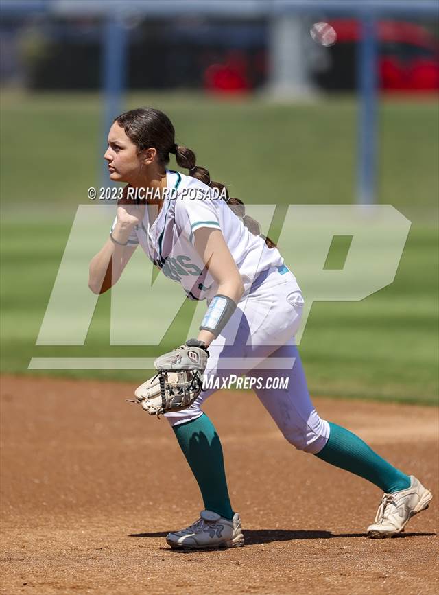 Photo 12 in the Mission College Prep @ Orange Cove (2023 CIF CS Softball Championships-DIVISION ...