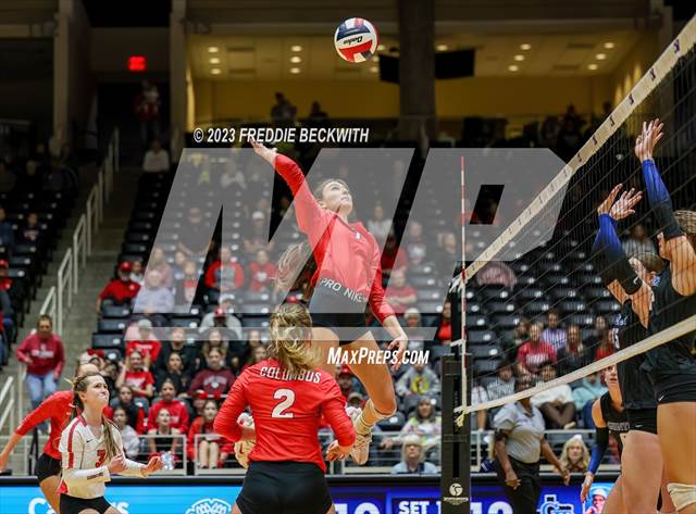 Photo 67 in the Columbus vs. Gunter (UIL 3A Volleyball Semi-Final ...