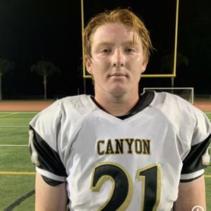 Troy Mills' Canyon High School Football Stats