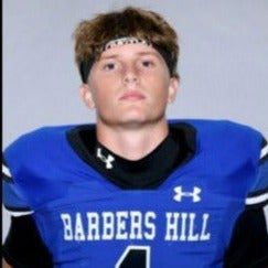 Cole Ackerman's Barbers Hill High School Career Home
