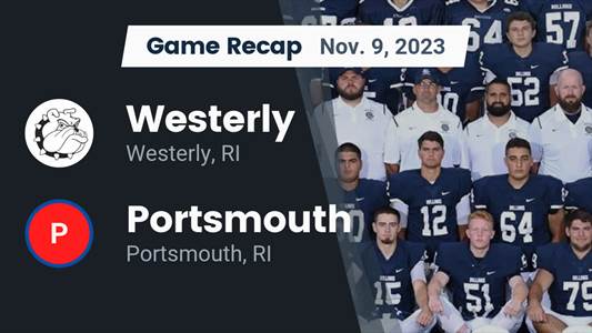 Football Game Recap: Westerly Bulldogs vs. Portsmouth Patriots