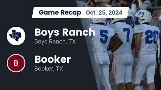 Football Recap: Booker Piles Up the Points Against White Deer