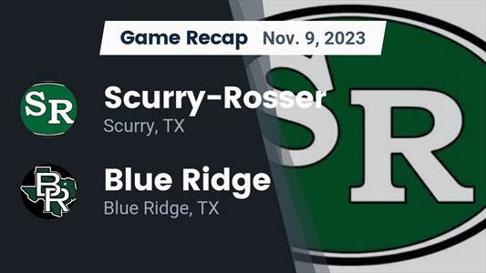 Football Game Recap: Scurry-Rosser Wildcats vs. Blue Ridge Tigers
