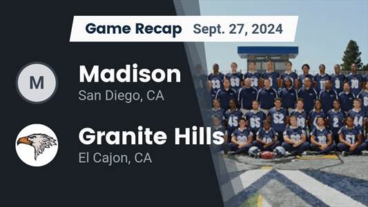 Football Game Preview: Granite Hills Eagles vs. Mount Miguel Matadors