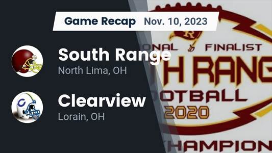 Football Game Recap: Clearview Clippers vs. South Range Raiders
