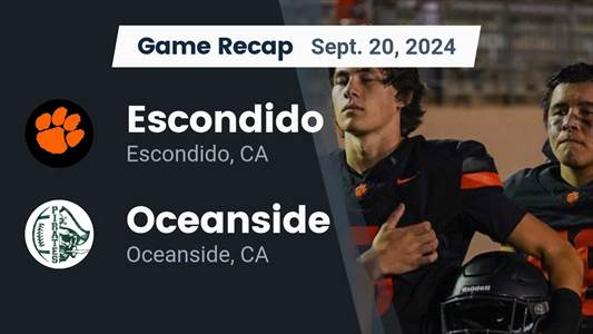 Football Recap: Escondido Takes Loss Despite Strong Efforts from Caden ...