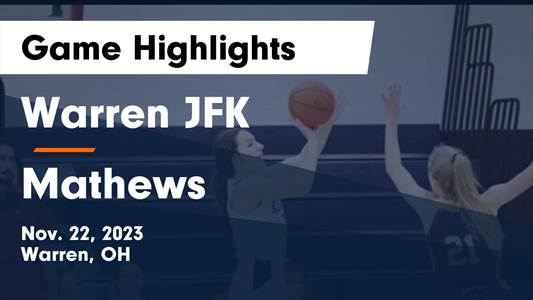 Basketball Game Recap: Mathews Mustangs vs. John F. Kennedy Catholic Eagles