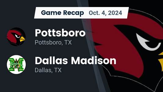 Football Recap: Pottsboro Picks Up Seventh Consecutive Win