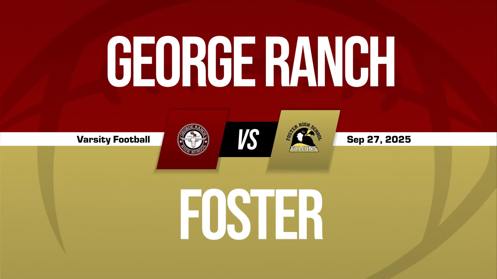 Football Game Preview: Foster Falcons vs. Alief Elsik Rams