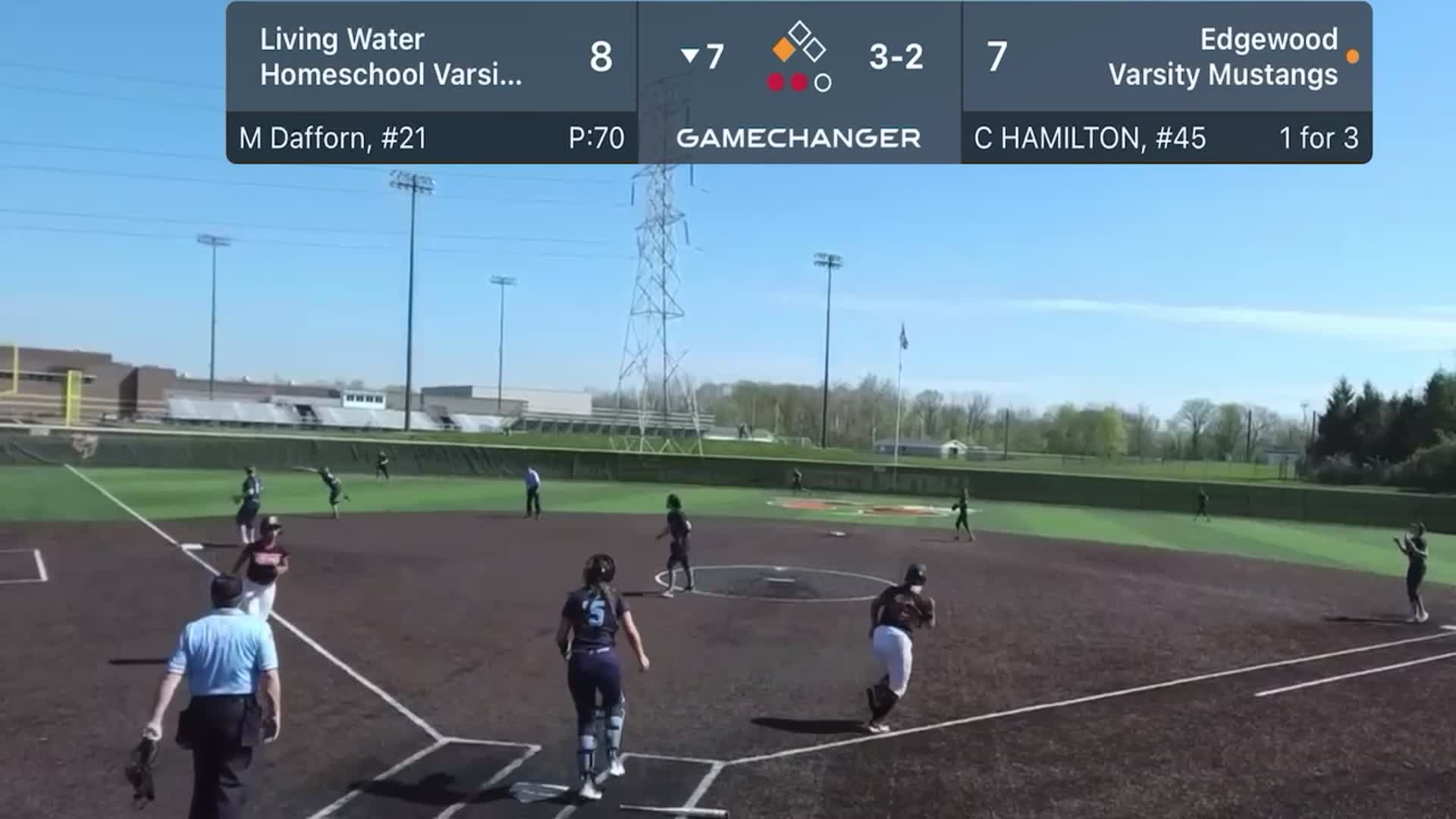 Softball Game Preview: Living Water Homeschool Plays at Home