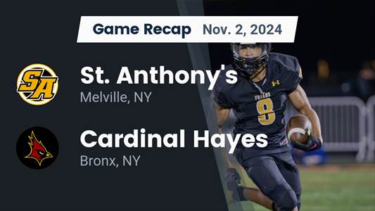 Football Game Preview: St. Anthony's Friars vs. Archbishop Stepinac Crusaders