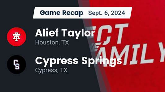 Football Recap: Alief Taylor Triumphant Thanks to a Strong Effort from ...