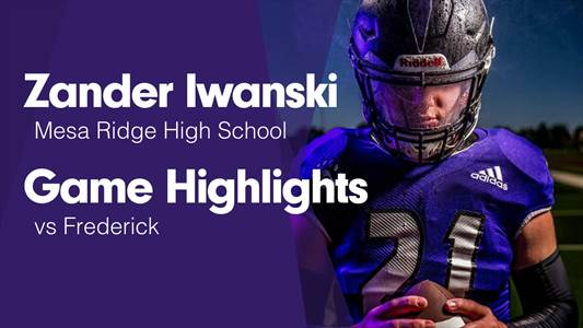 Zander Iwanski Game Report: vs Canon City
