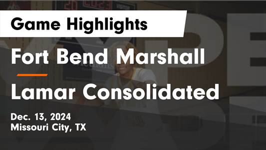 Basketball Game Preview: Fort Bend Marshall Buffalos vs. Fort Bend ...