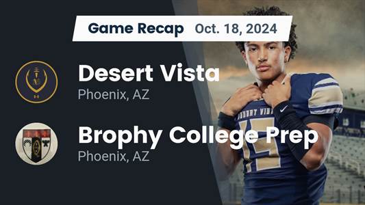 Football Recap: Desert Vista Falls Despite Big Games from Seth Hanson ...