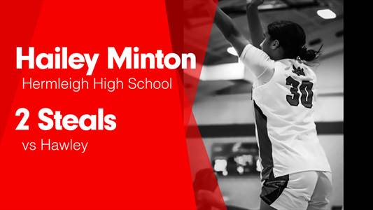 Hailey Minton Game Report: vs Munday