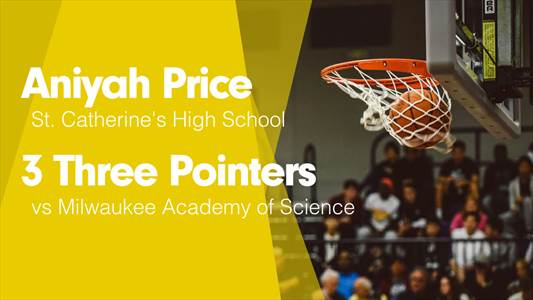 Aniyah Price Game Report: @ Racine Lutheran