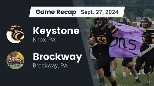 Football Recap: Brockway Drops Highest Score of Season Against Keystone