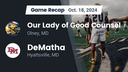 Football Game Preview: Our Lady of Good Counsel Falcons vs. Gonzaga Eagles