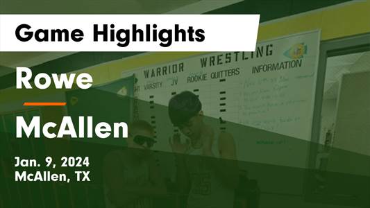 Basketball Game Preview: Rowe Warriors vs. Pharr-San Juan-Alamo ...