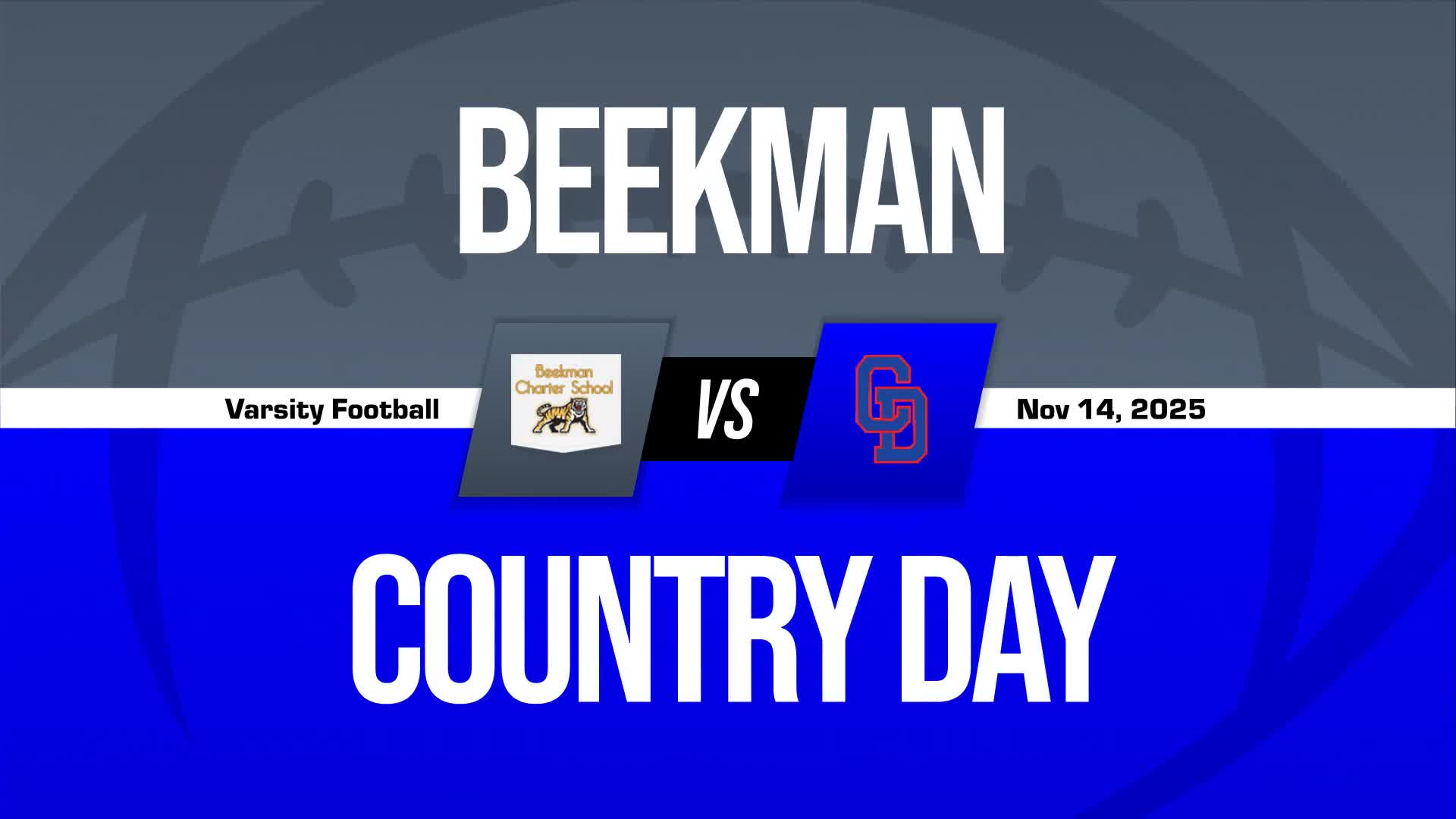 George Blessey Game Report: vs Beekman Charter + How To Watch