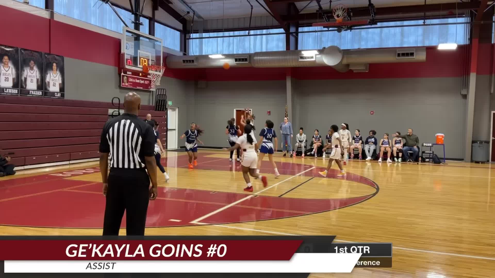 Keniya Waring and Ge'Kayla Goins secure win for Piedmont Classical