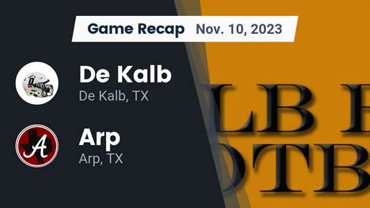 Football Game Recap: Arp Tigers vs. De Kalb Bears
