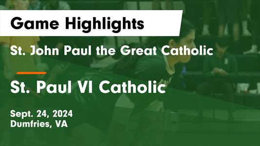 Volleyball Game Preview: Saint John Paul the Great Catholic Wolves vs ...