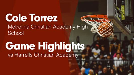 Cole Torrez Game Report: vs Grace Academy