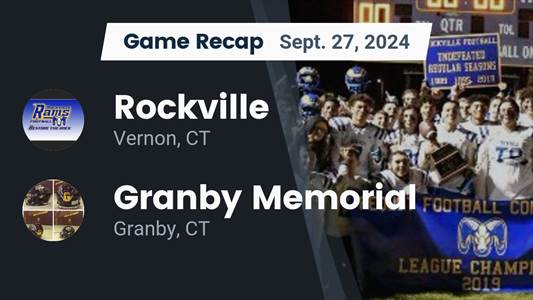 Football Game Preview: Rockville Rams vs. Stafford/Somers/East Windsor ...