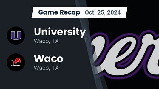 Football Recap: Bryant Whitaker's Big Game Can't Quite Lead Waco over ...