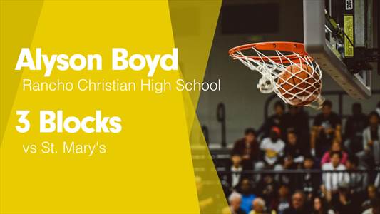 Alyson Boyd Game Report: @ Paloma Valley