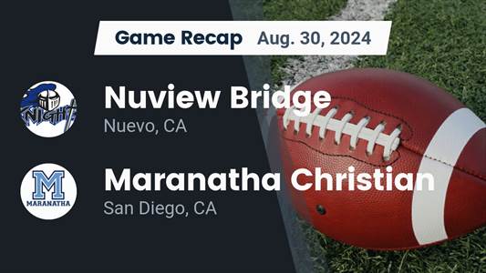 Football Game Preview: Nuview Bridge Leaves Home