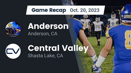 Football Game Recap: Anderson Cubs vs. Central Valley Falcons
