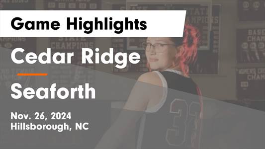 Basketball Game Preview: Cedar Ridge Fighting Red Wolves vs. Chatham ...