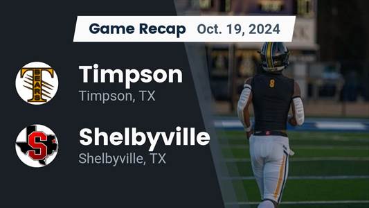 Football Recap: Timpson Find Success