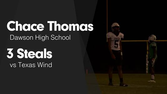 Chace Thomas Game Report: vs Hubbard