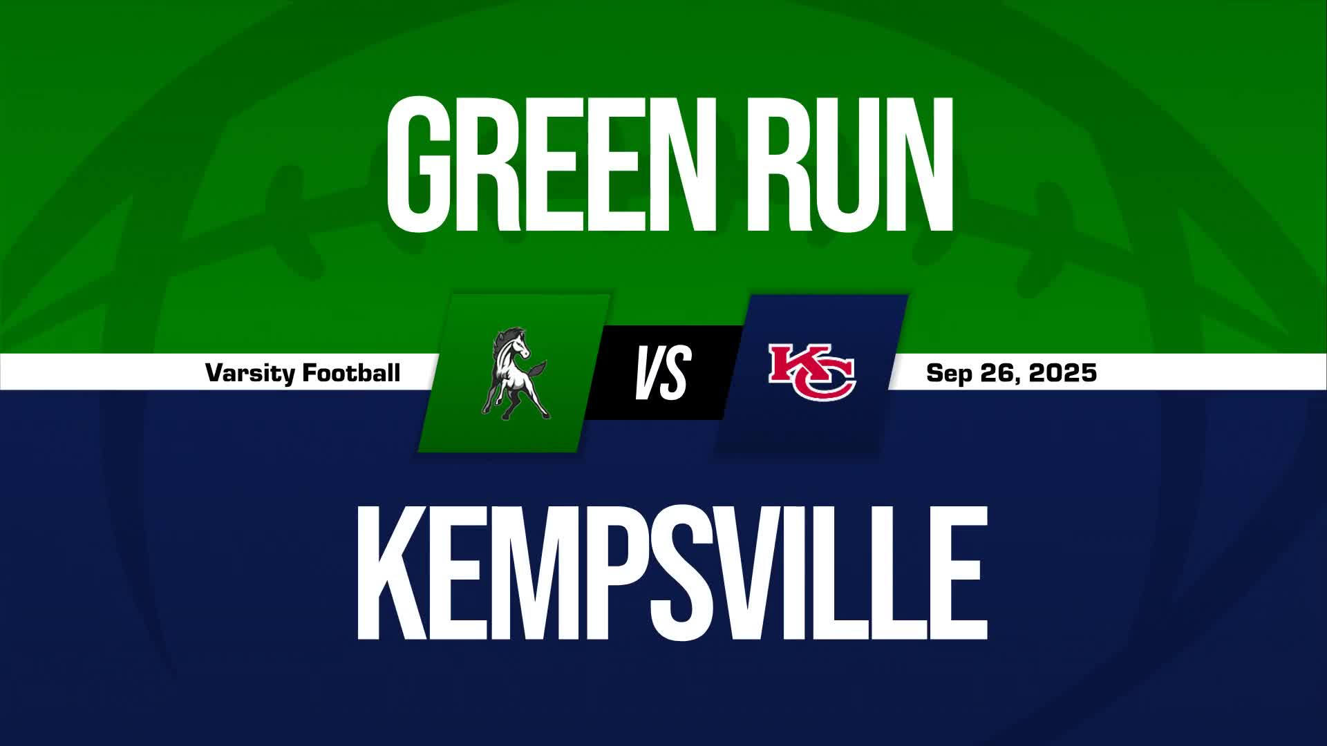 Football Recap: Green Run's Win on Friday Extends Winning Streak to Six ...