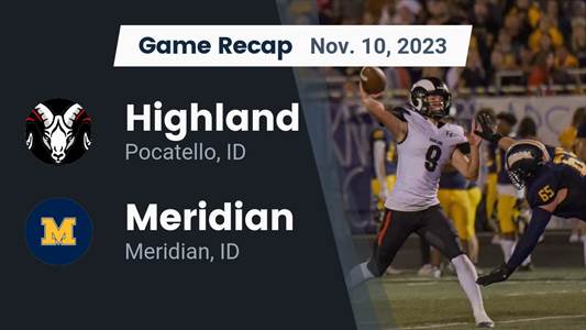 Football Game Recap: Meridian Warriors vs. Highland Rams