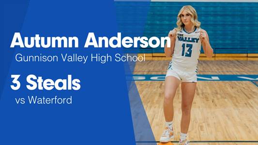 Autumn Anderson Game Report: @ North Sanpete