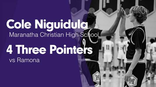 Cole Niguidula Game Report: vs Clairemont