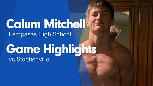 Calum Mitchell Game Report