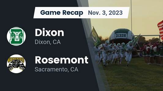 Football Game Recap: Dixon Rams vs. Rosemont Wolverine