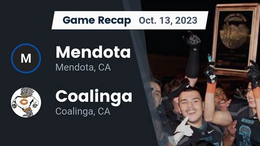 Football Game Recap: Mendota Aztecs vs. Avenal Buccaneers