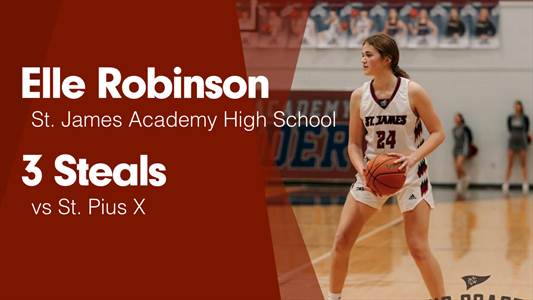 Elle Robinson Game Report: @ Bishop Miege
