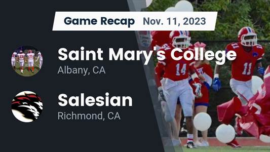 Football Game Recap: Salesian College Preparatory Pride vs. St. Vincent ...