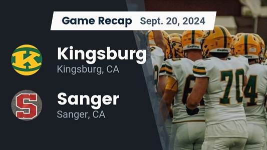 Football Recap: Sanger Triumphant Thanks to a Strong Effort from Bryson ...